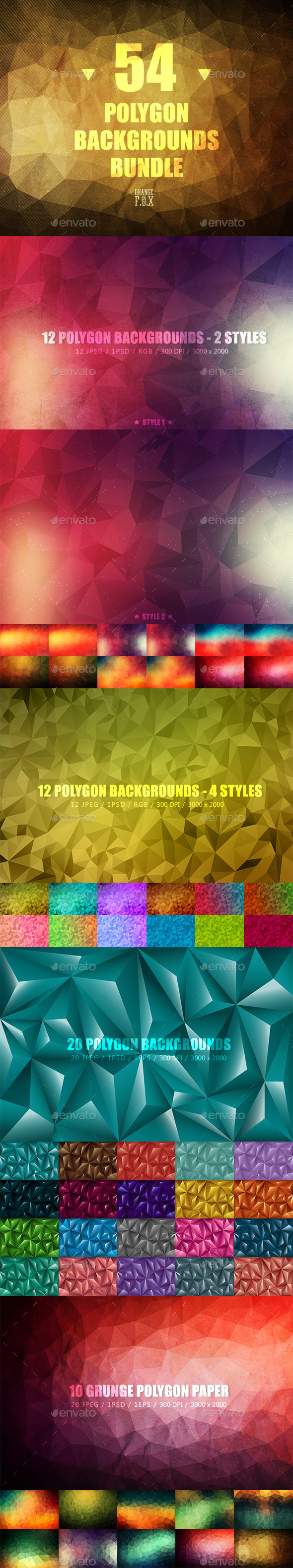 Polygon Backgrounds – Modern Graphic Design Inspiration At hoedit.com